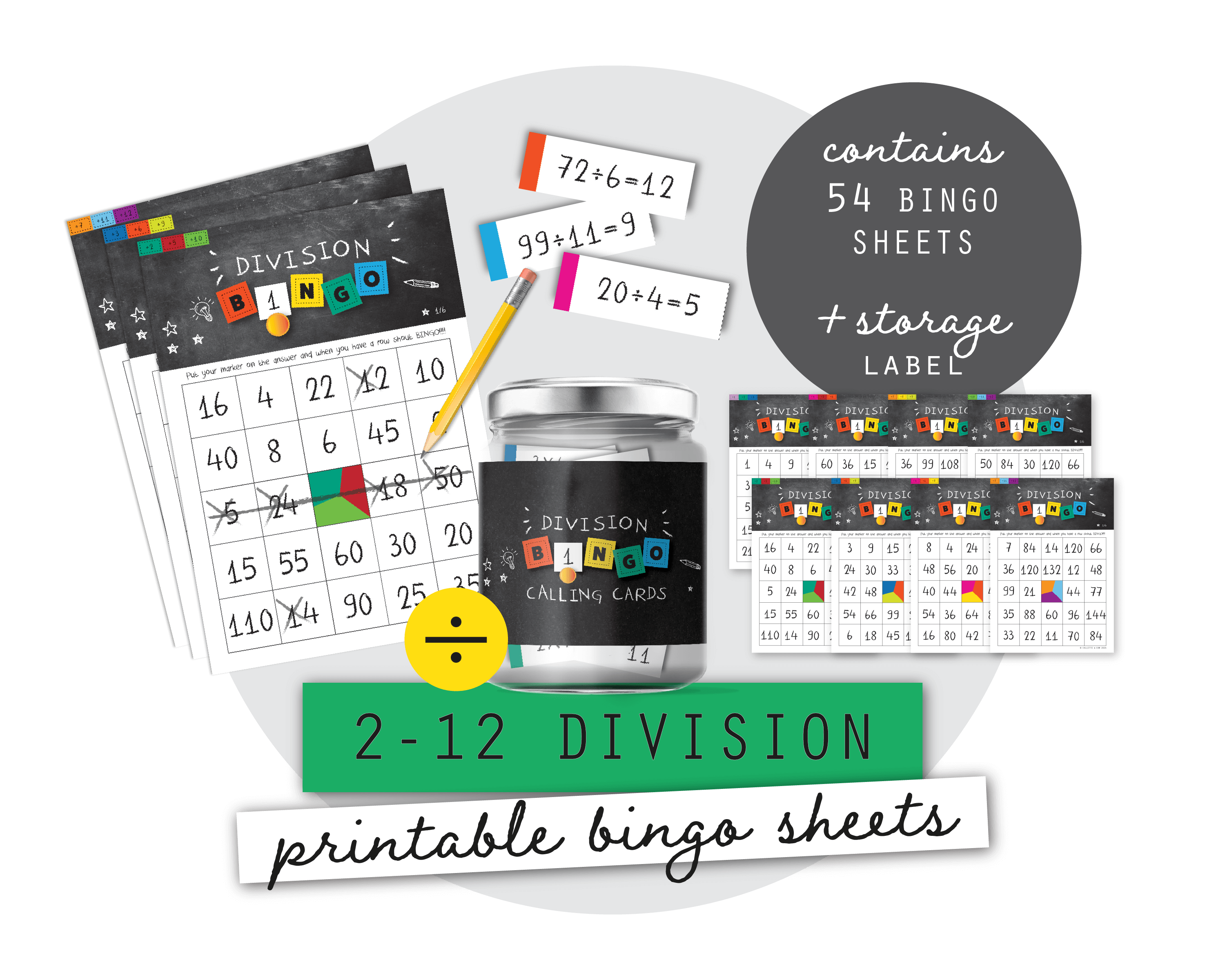 Division Printable Bingo