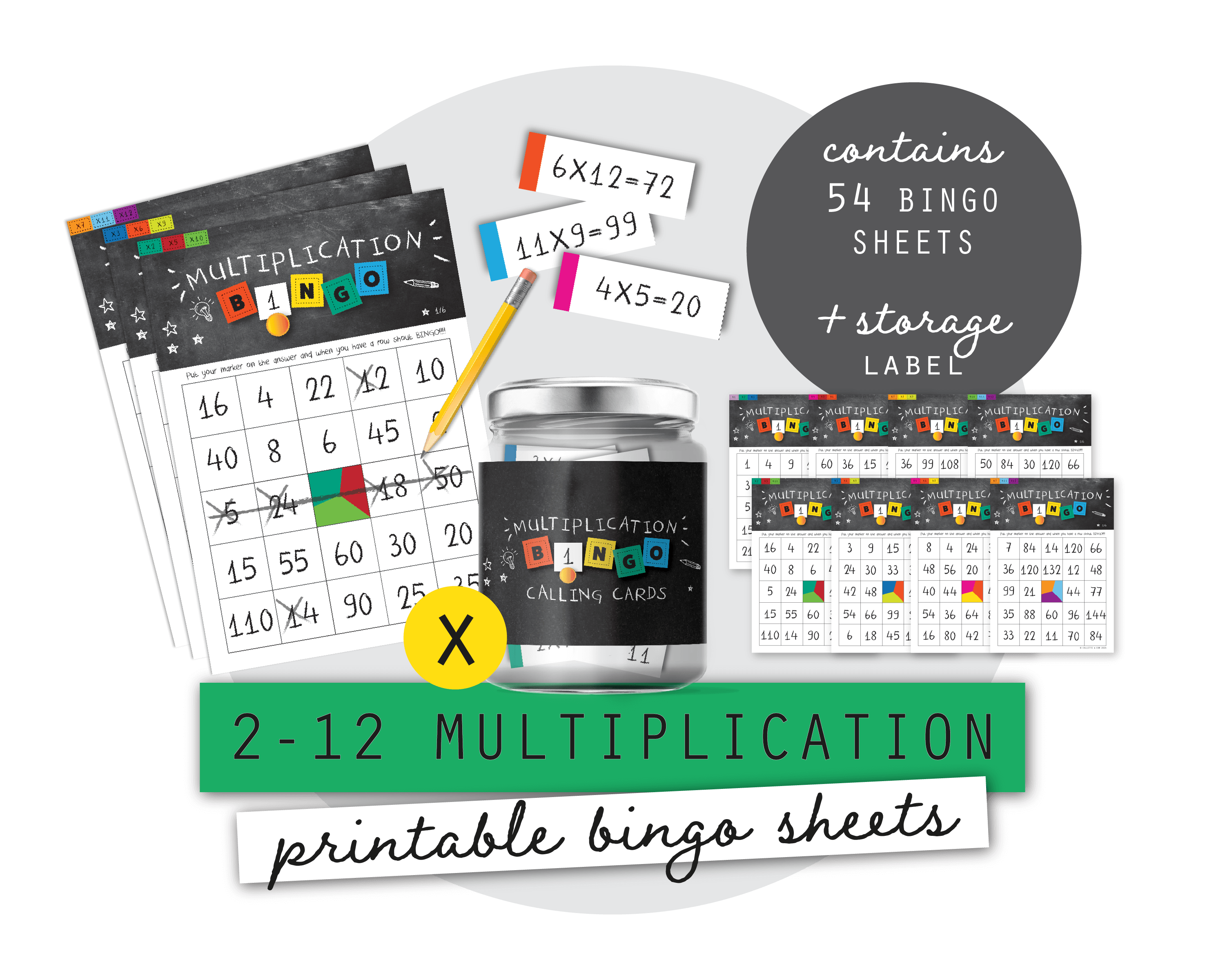 Multiplication Printable Bingo