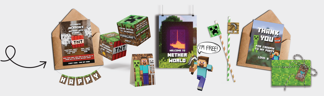 Free Printable Minecraft Party Theme