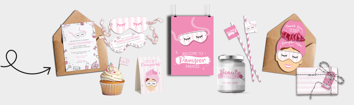 Printable Pamper Party Theme