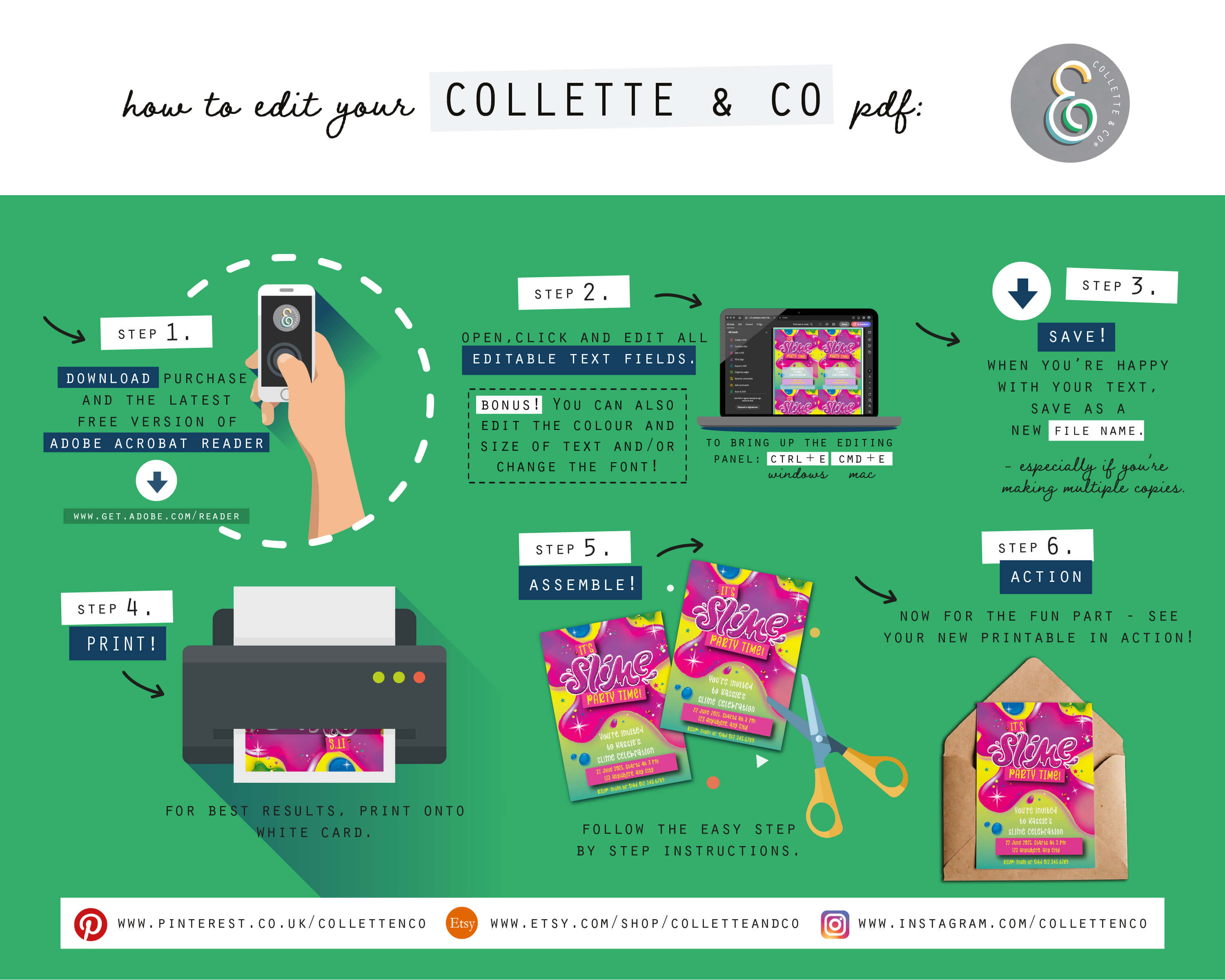 Slime Party Printable Activity Sheet