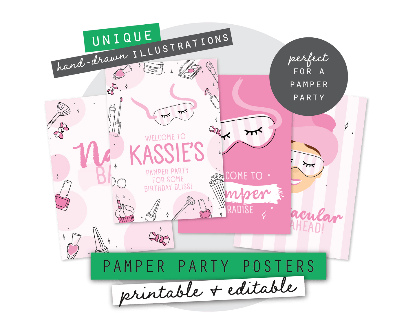 Printable Pamper Party Theme