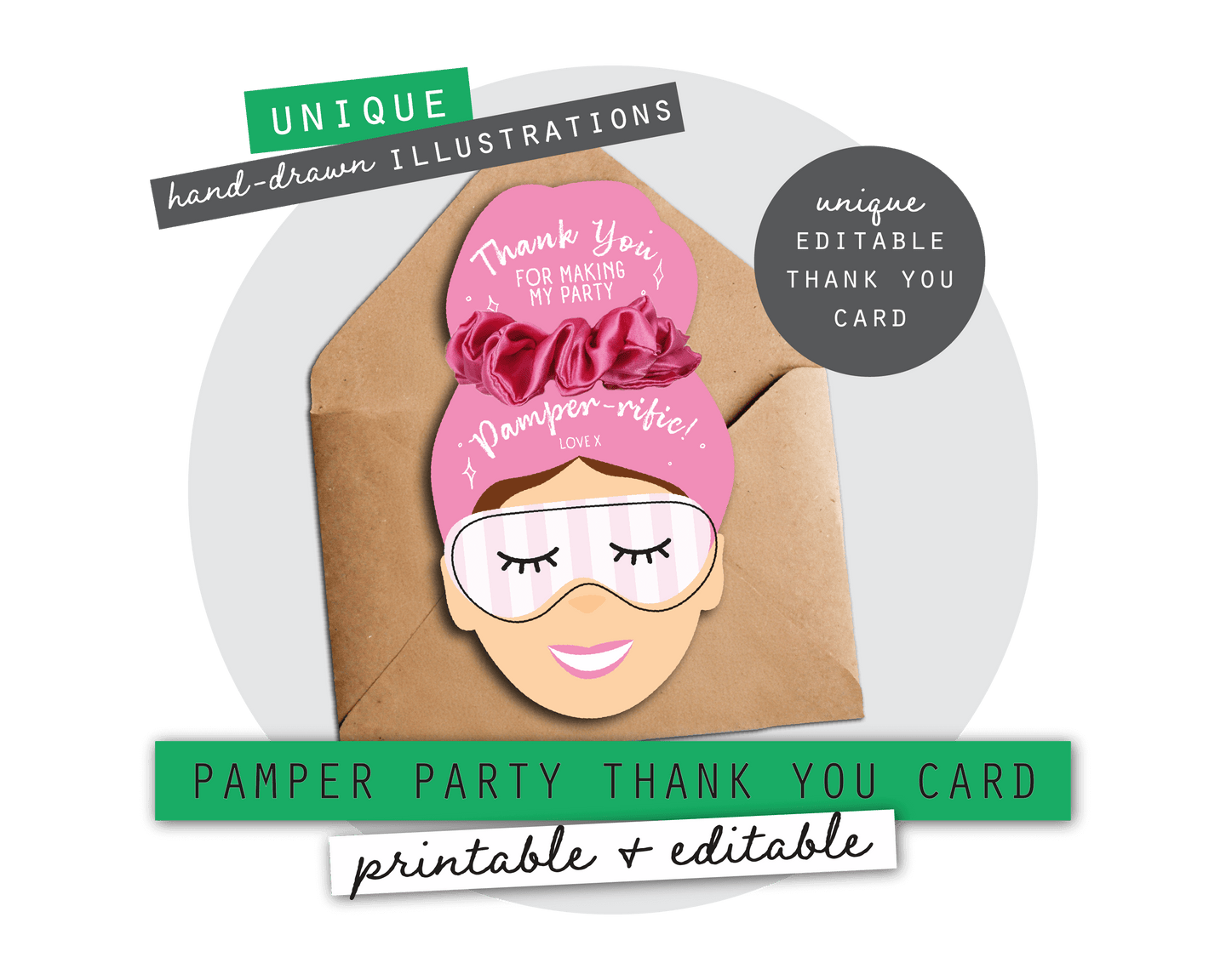 Printable Pamper Party Theme